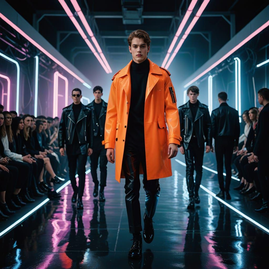 Actor Nicholas Galitzine lookalike on the catwalk modelling the best ...
