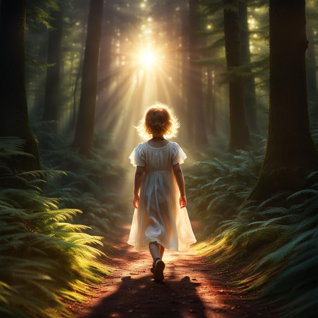 An Innocent Soul on the Lighted Path - AI Generated Artwork - NightCafe ...