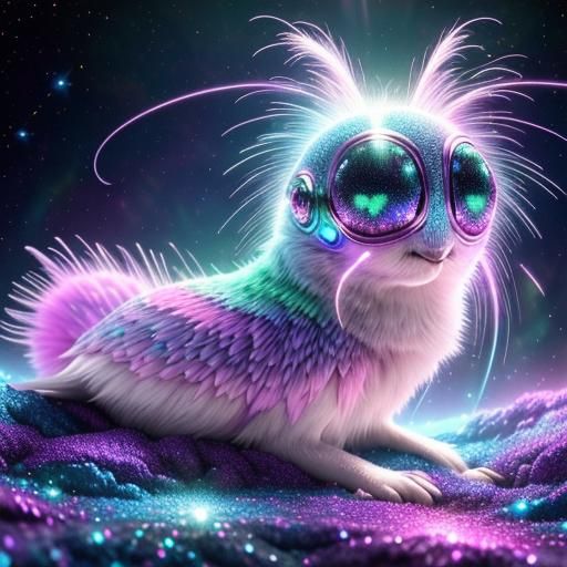 Cosmic Worm - AI Generated Artwork - NightCafe Creator