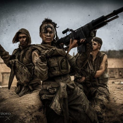 post apocalyptic army - AI Generated Artwork - NightCafe Creator