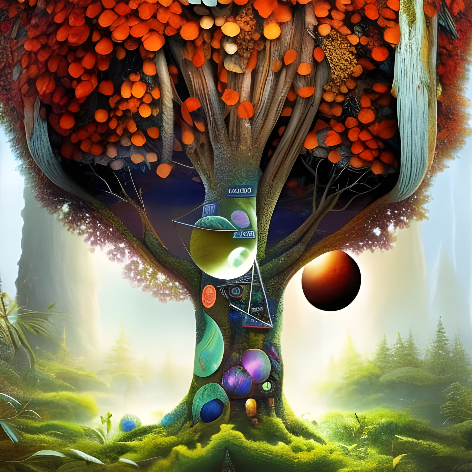 Galactic tree - AI Generated Artwork - NightCafe Creator