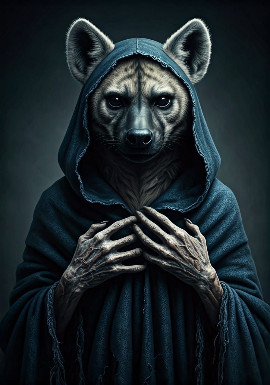 Decrepit Scuzz Vampire - Ethereal Vampire She-Hyena in Dark,...