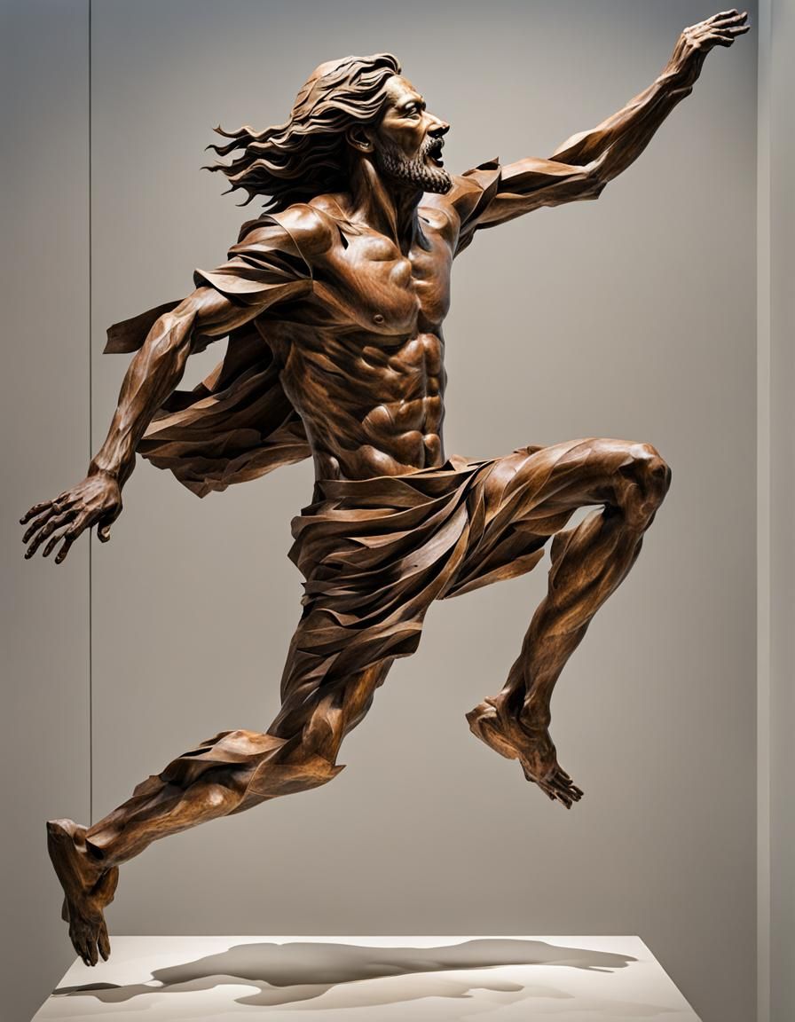 Running Statue - AI Generated Artwork - NightCafe Creator