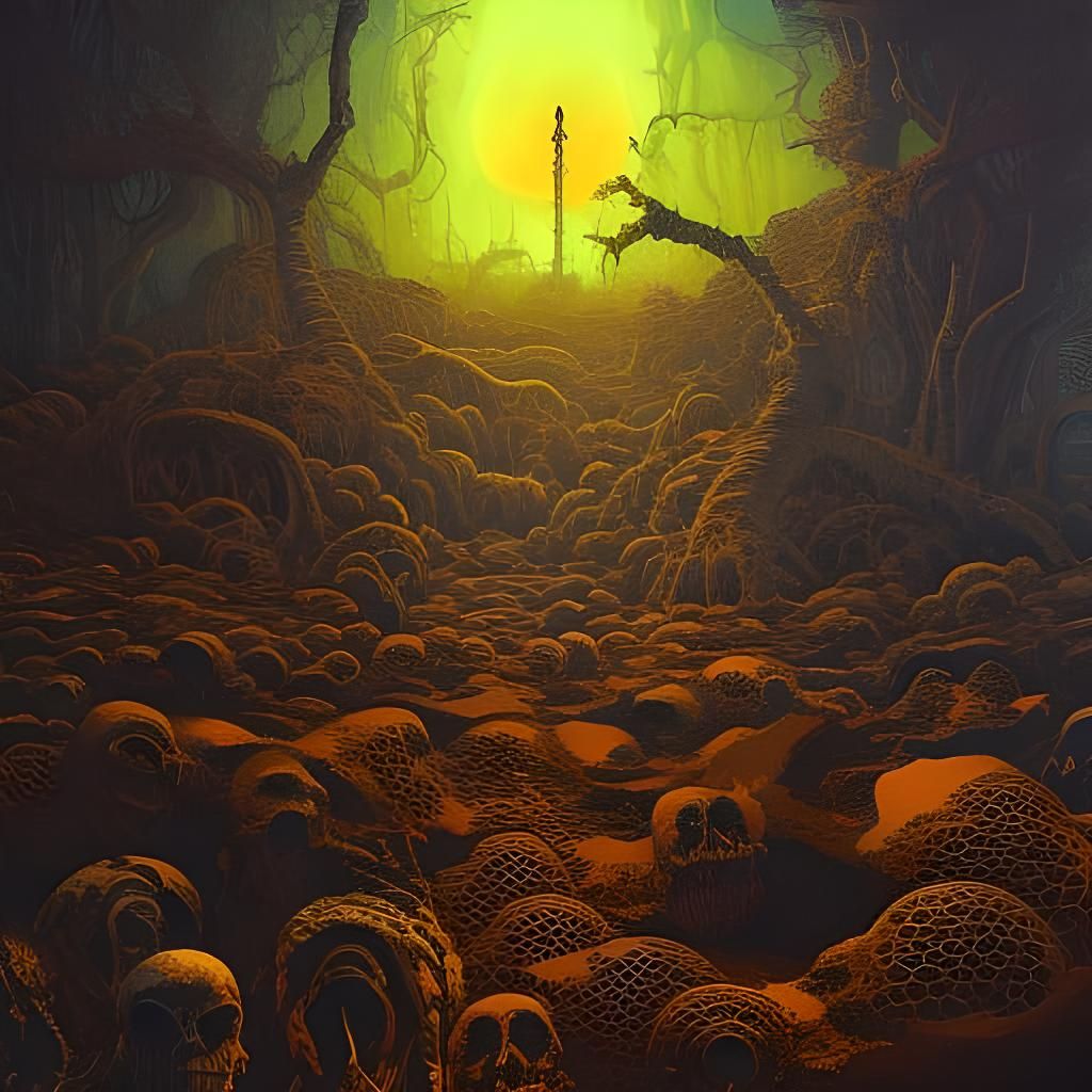 The Acid Rain of Sharp Rocks Desert of Techno-Style Voodoo Idols and ...