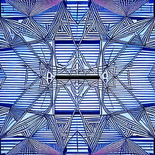 vanishing points, geometric patterns : r/nightcafe