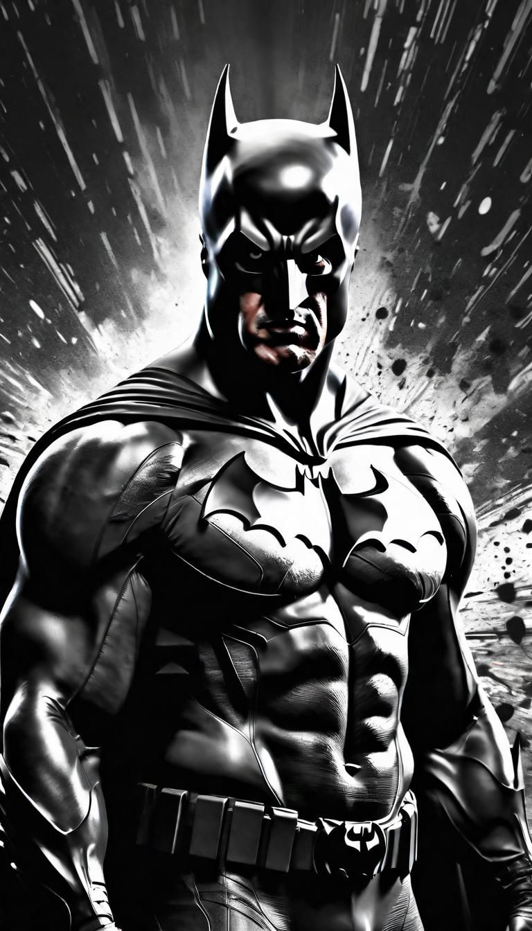 Sylvester Stallone as Batman - AI Generated Artwork - NightCafe Creator