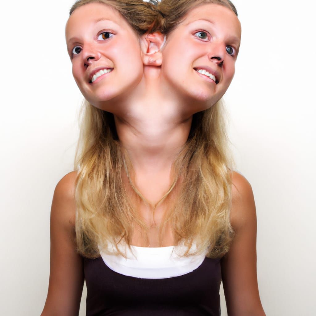 2 headed woman - AI Generated Artwork - NightCafe Creator