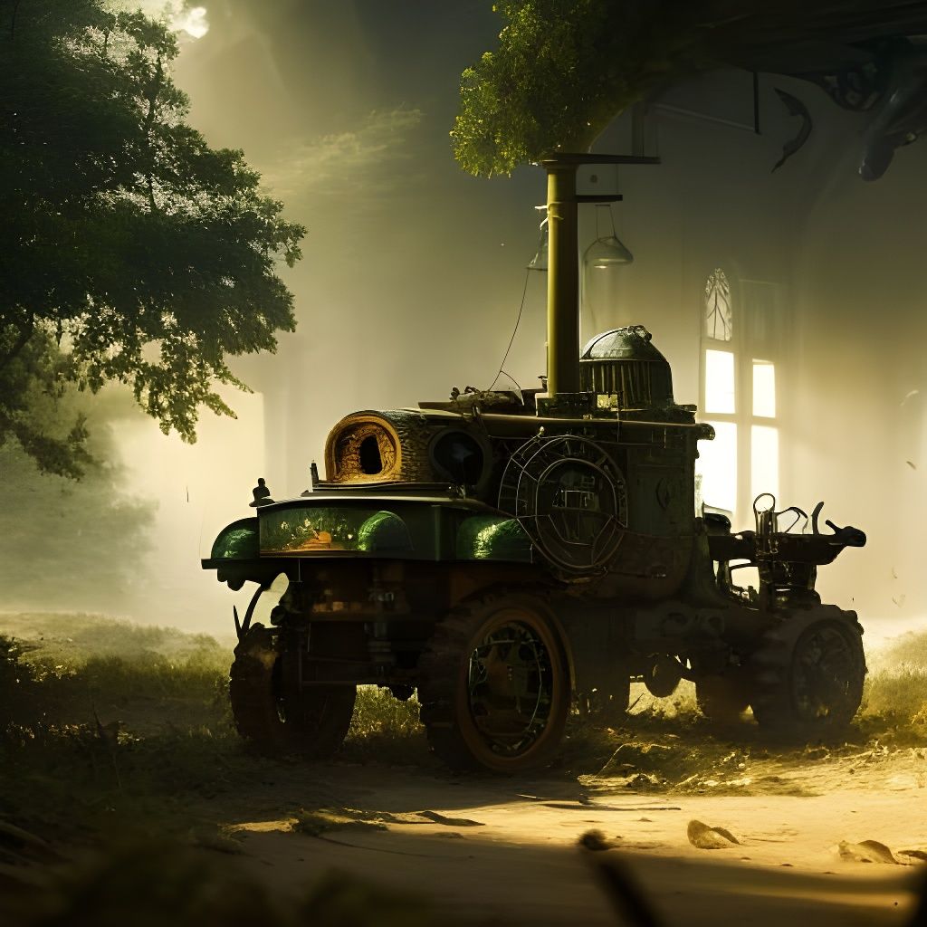 steampunk Tractor - AI Generated Artwork - NightCafe Creator