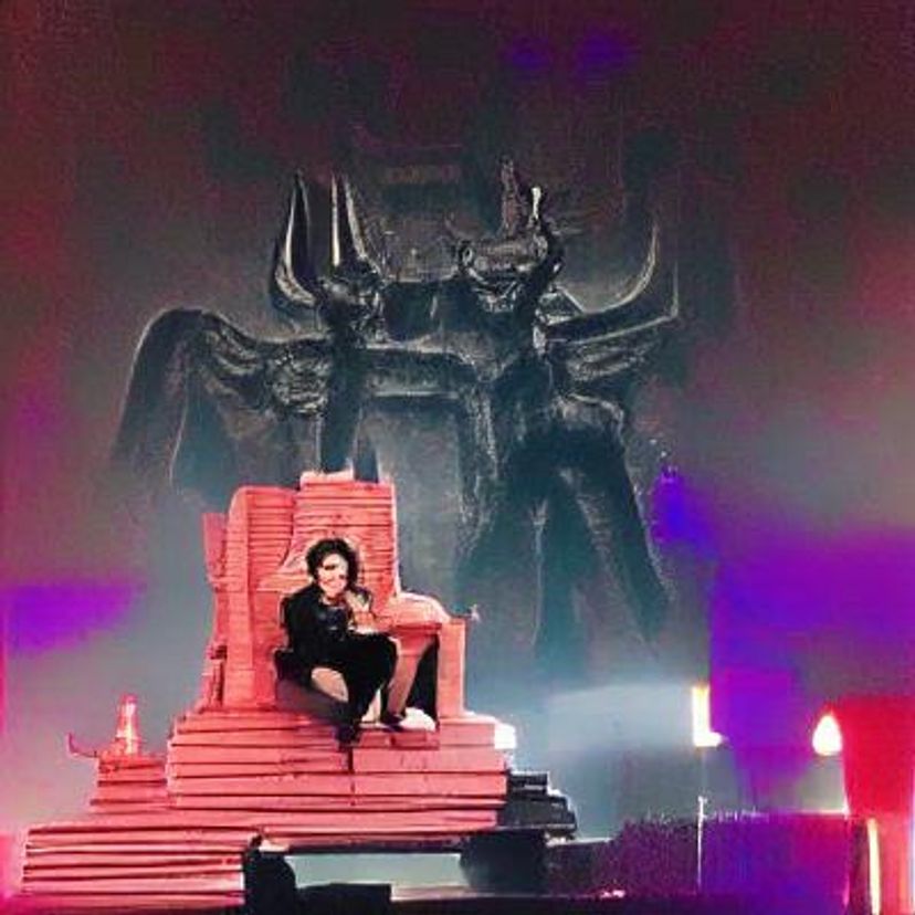 satan sitting on gods throne - AI Generated Artwork - NightCafe Creator