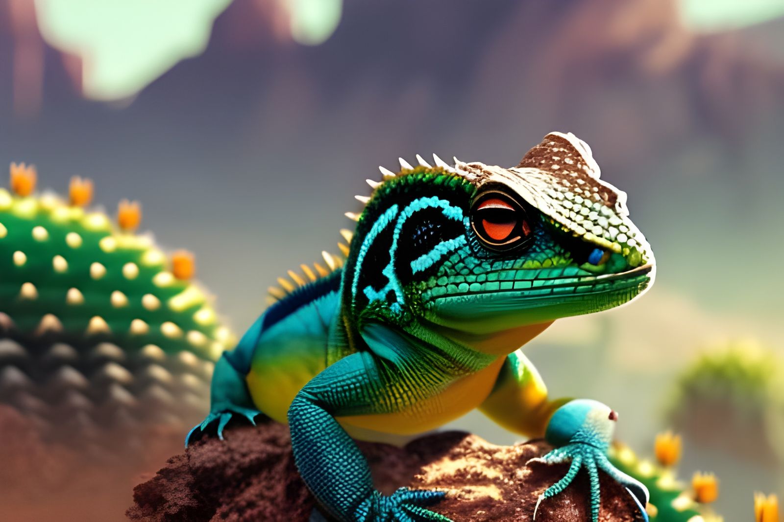 Lizard - AI Generated Artwork - NightCafe Creator