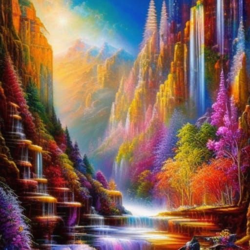 color-trip in the morning - AI Generated Artwork - NightCafe Creator