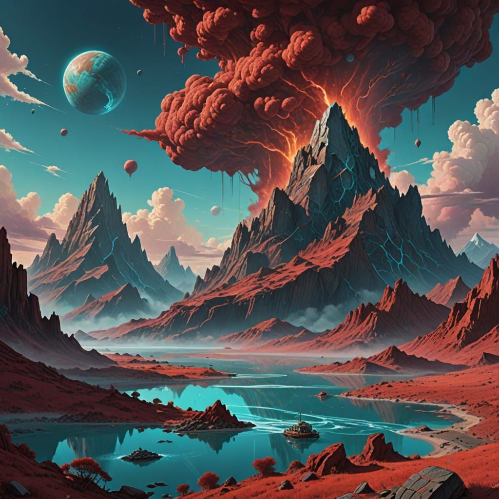 Ancient Primordial World Unveiled in Hyper-Realist... - AI Art