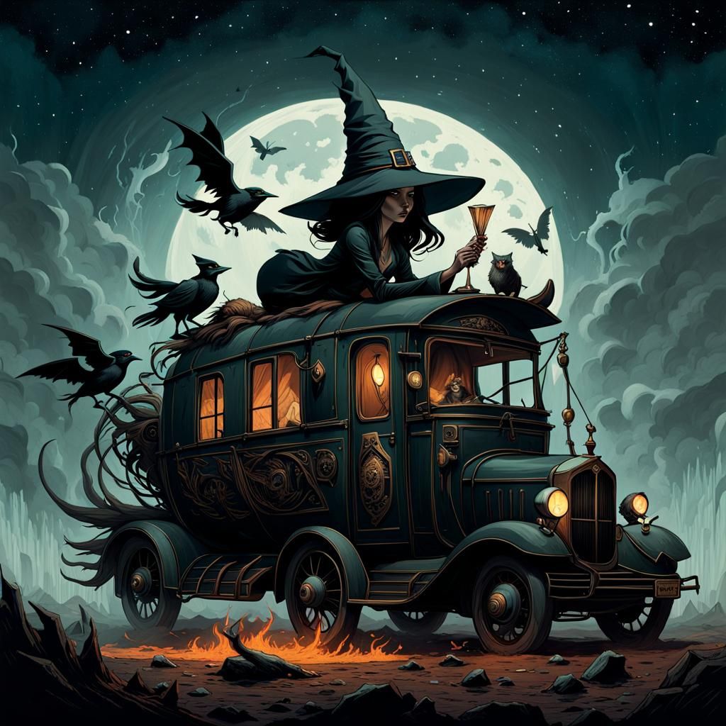 MOBILE WITCH CRAFT 9 - AI Generated Artwork - NightCafe Creator