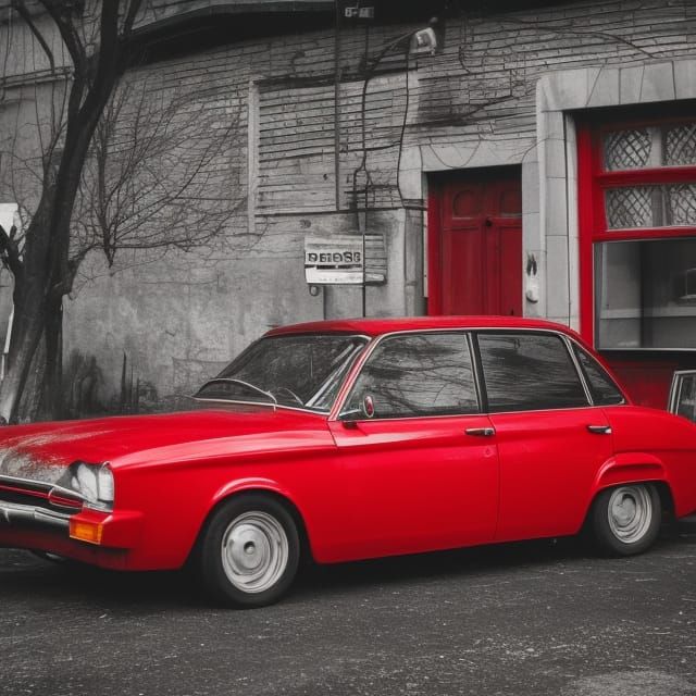 Red car - AI Generated Artwork - NightCafe Creator