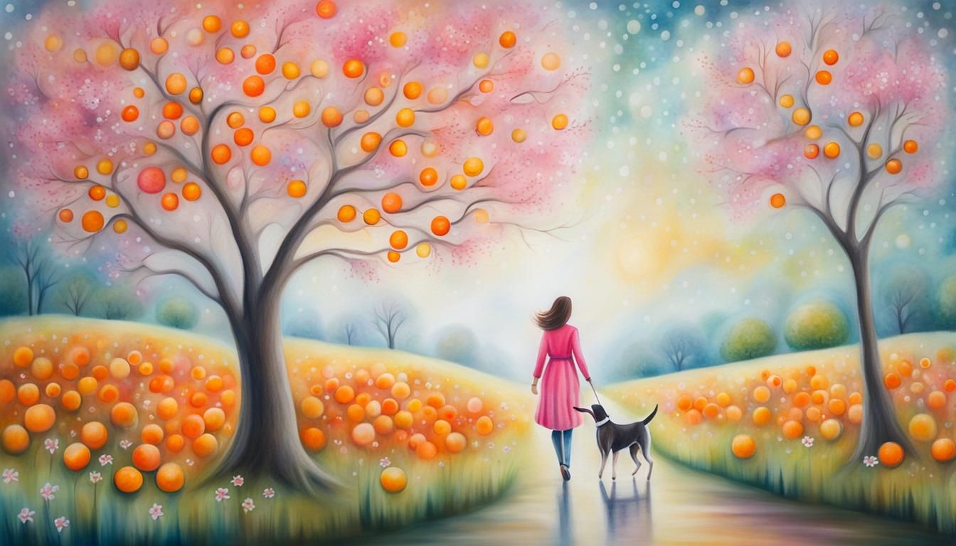 a walk in spring - AI Generated Artwork - NightCafe Creator