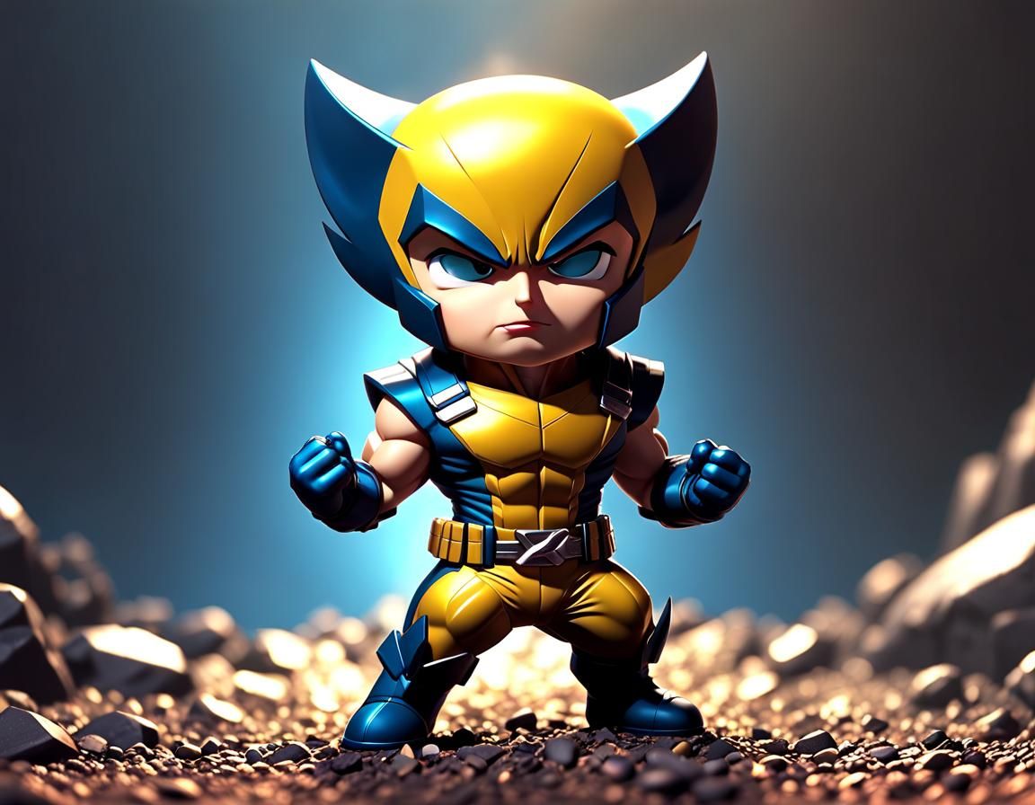 Chibi wolverine - AI Generated Artwork - NightCafe Creator