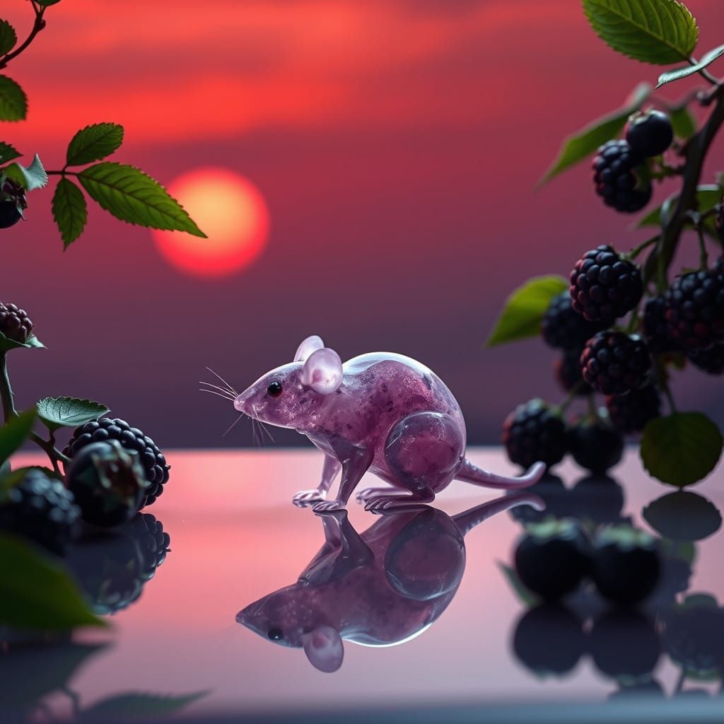 a cute little mouse made from the gemstone sugilite, best quality ...