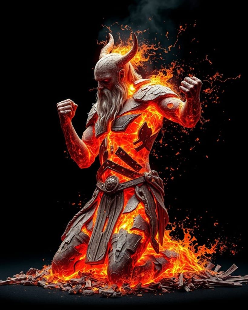 Viking warrior still resilient despite being burned