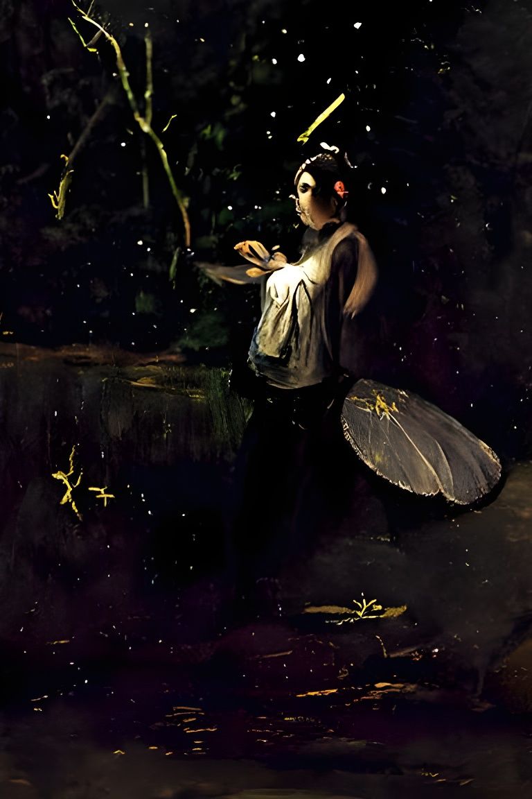Alone In The Dark by Jean-Baptiste-Camille Corot - AI Generated Artwork ...