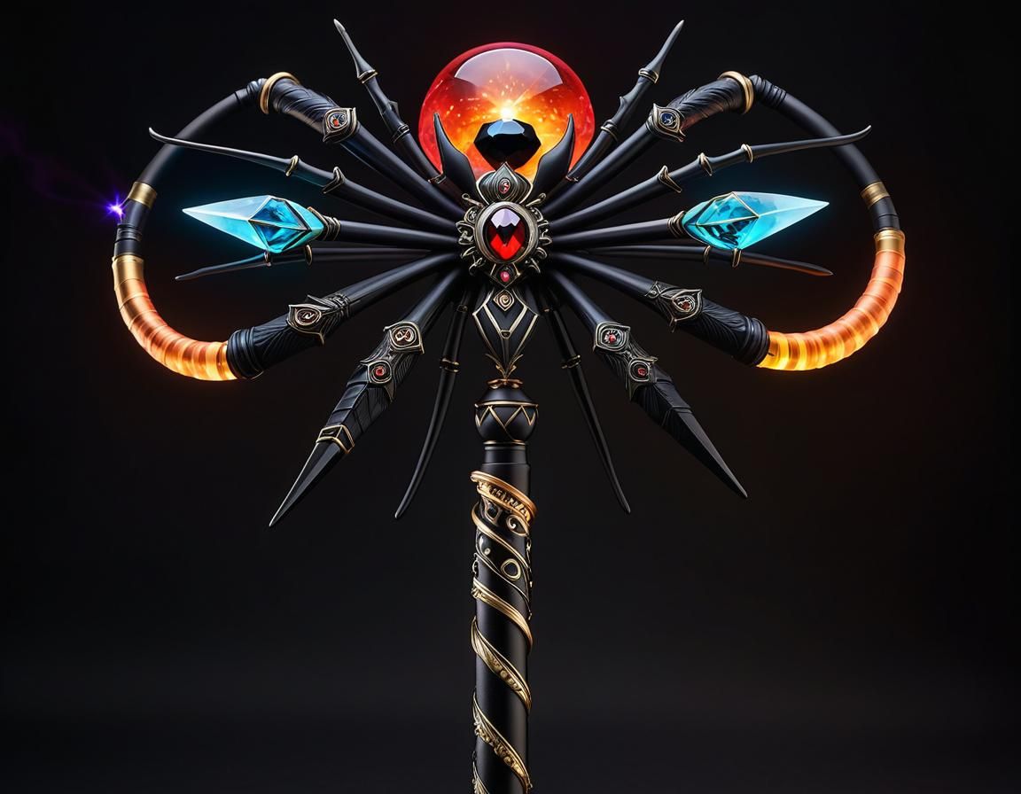 Spider Staff - AI Generated Artwork - NightCafe Creator