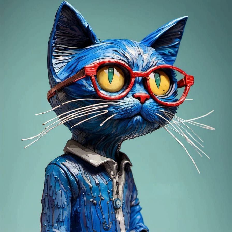 Portrait of "ONE COOL CAT" - AI Generated Artwork - NightCafe Creator
