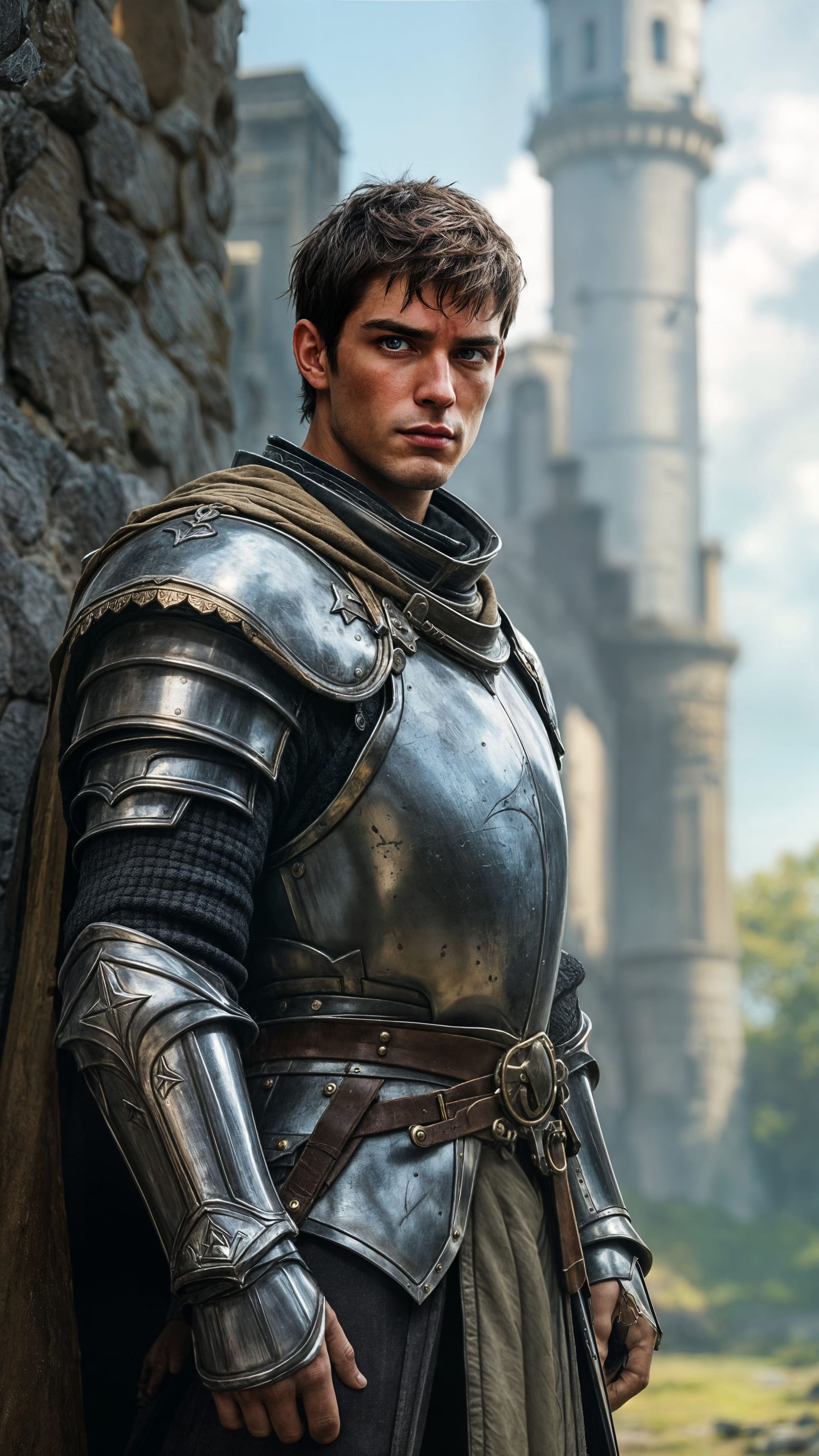 Knight Thomlin - Young Knight Standing Guard Before Eldennor...