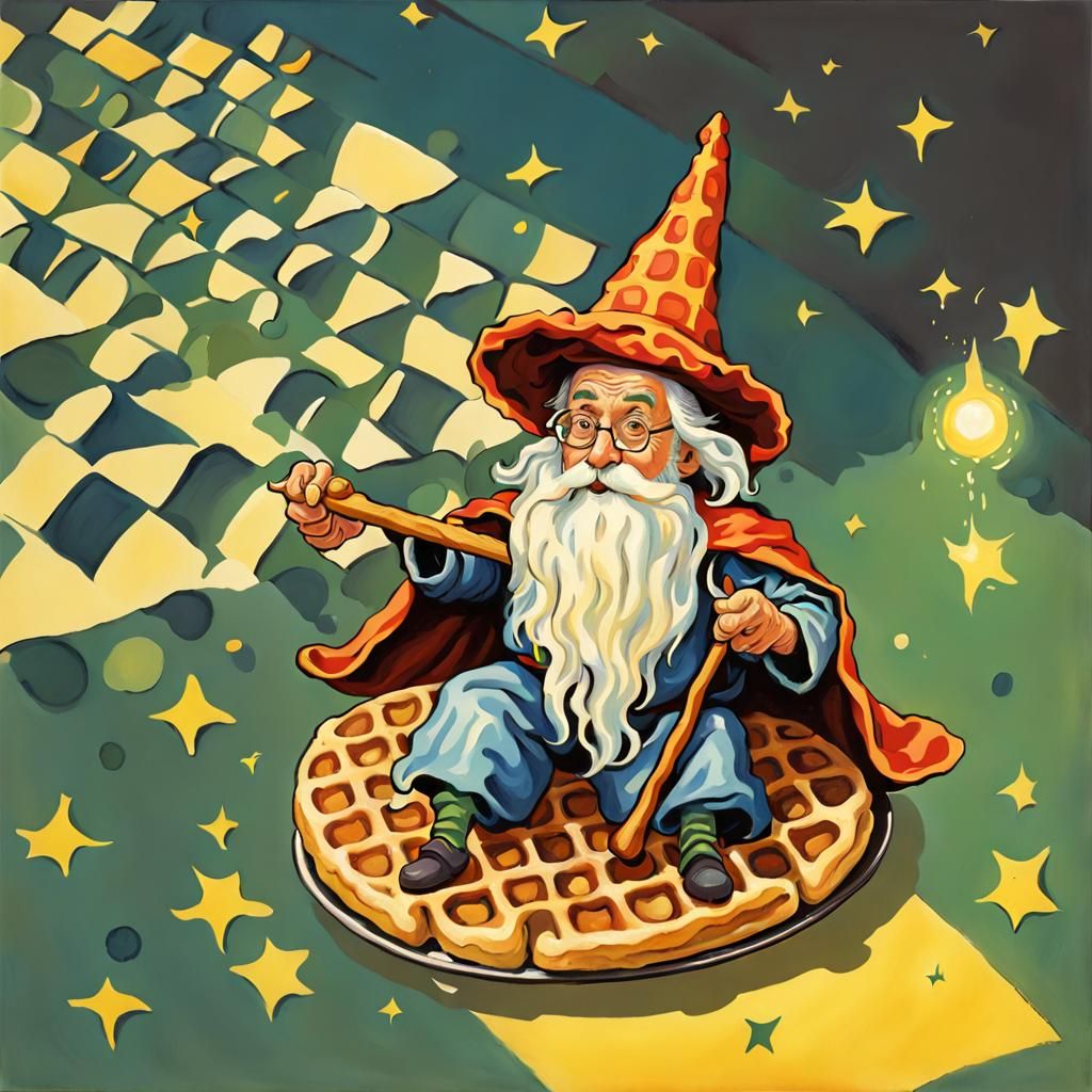 The Waffle Wizard - AI Generated Artwork - NightCafe Creator