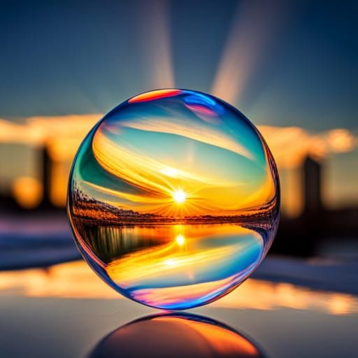 a soap bubble, sunshine reflected - AI Generated Artwork - NightCafe ...