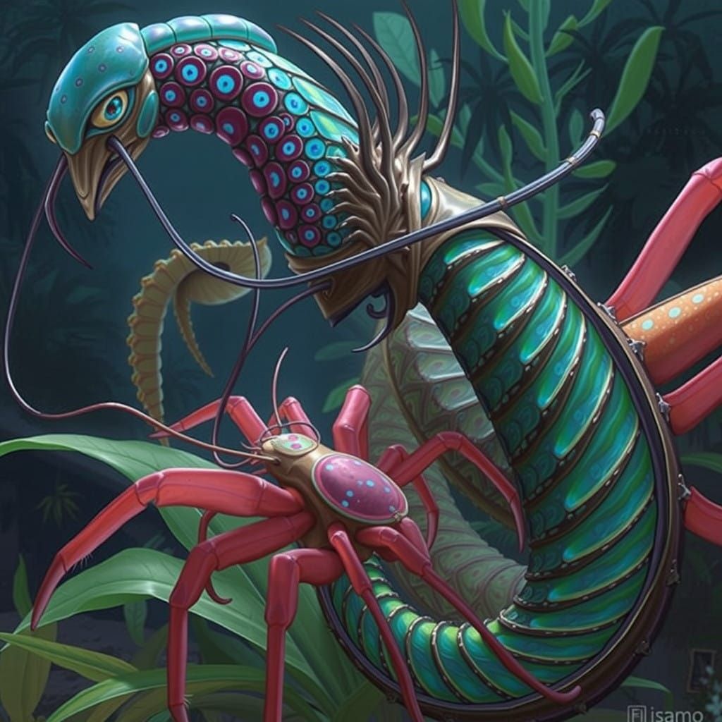 Ethereal Xeno-Biological Wonders of the Luminous E... - AI Art