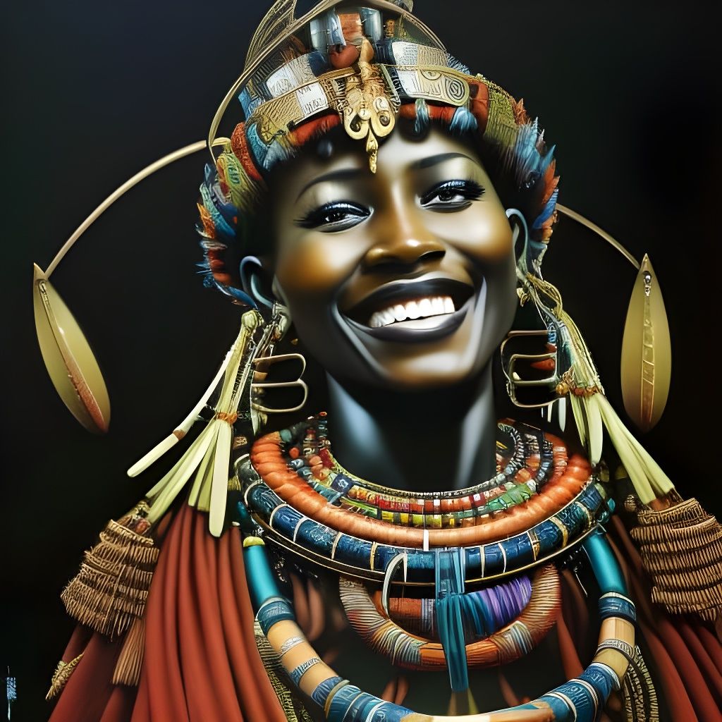 Maasai Bride - AI Generated Artwork - NightCafe Creator