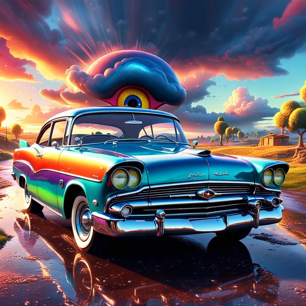 CGI pixar car - AI Generated Artwork - NightCafe Creator
