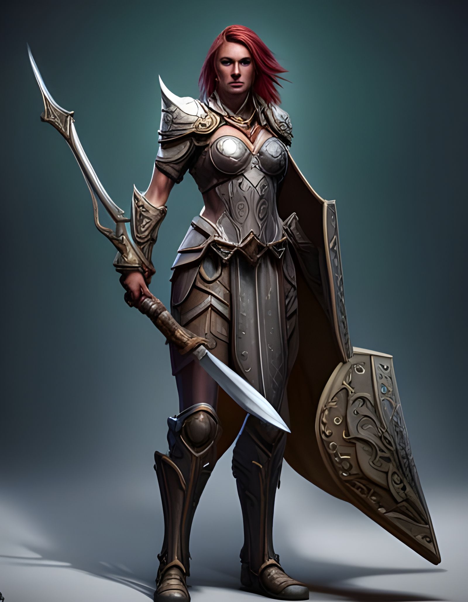 female warrior in detailed armor - AI Generated Artwork - NightCafe Creator