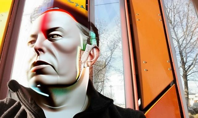 close up photo of elon musk's face, hyperdetailed intricately detailed ...