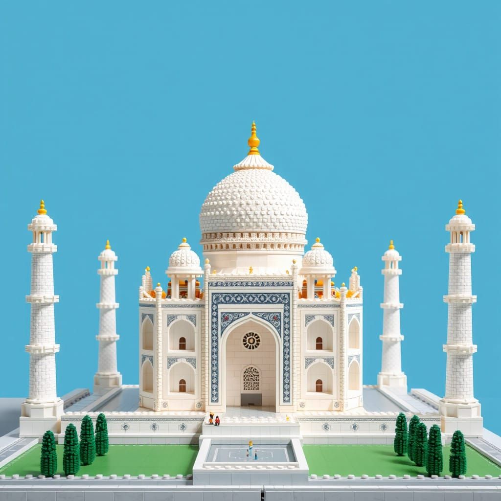 Taj Mahal in Lego bricks - Taj Mahal in Lego bricks