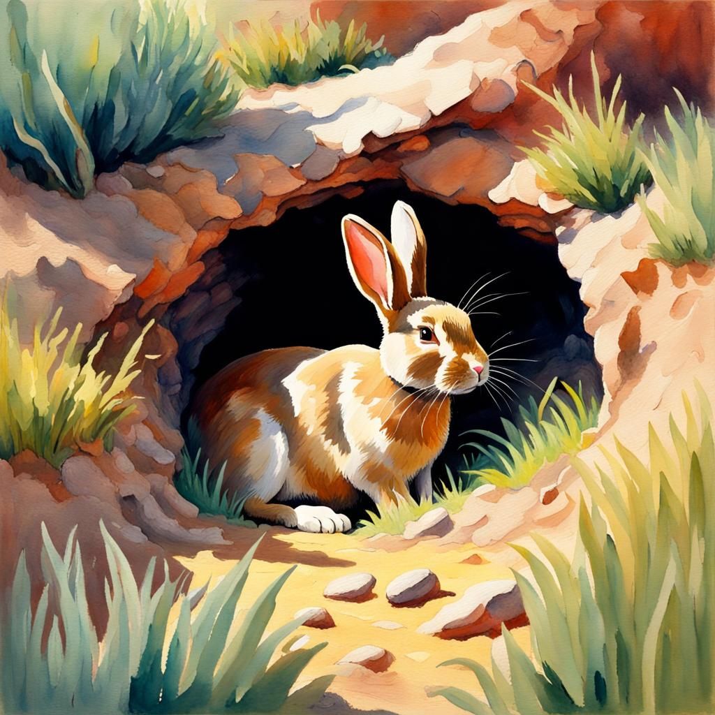 rabbit painting - AI Generated Artwork - NightCafe Creator