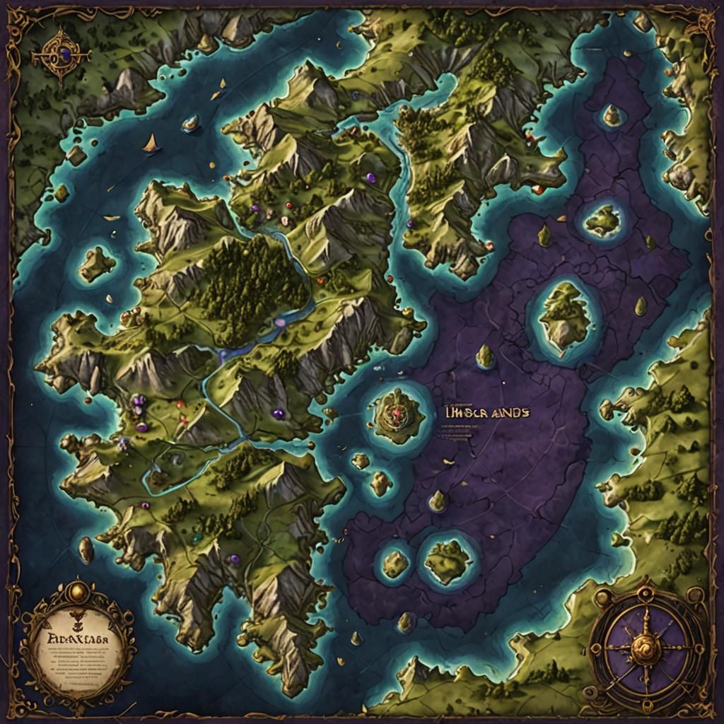 DND Map - Dark Lands - AI Generated Artwork - NightCafe Creator