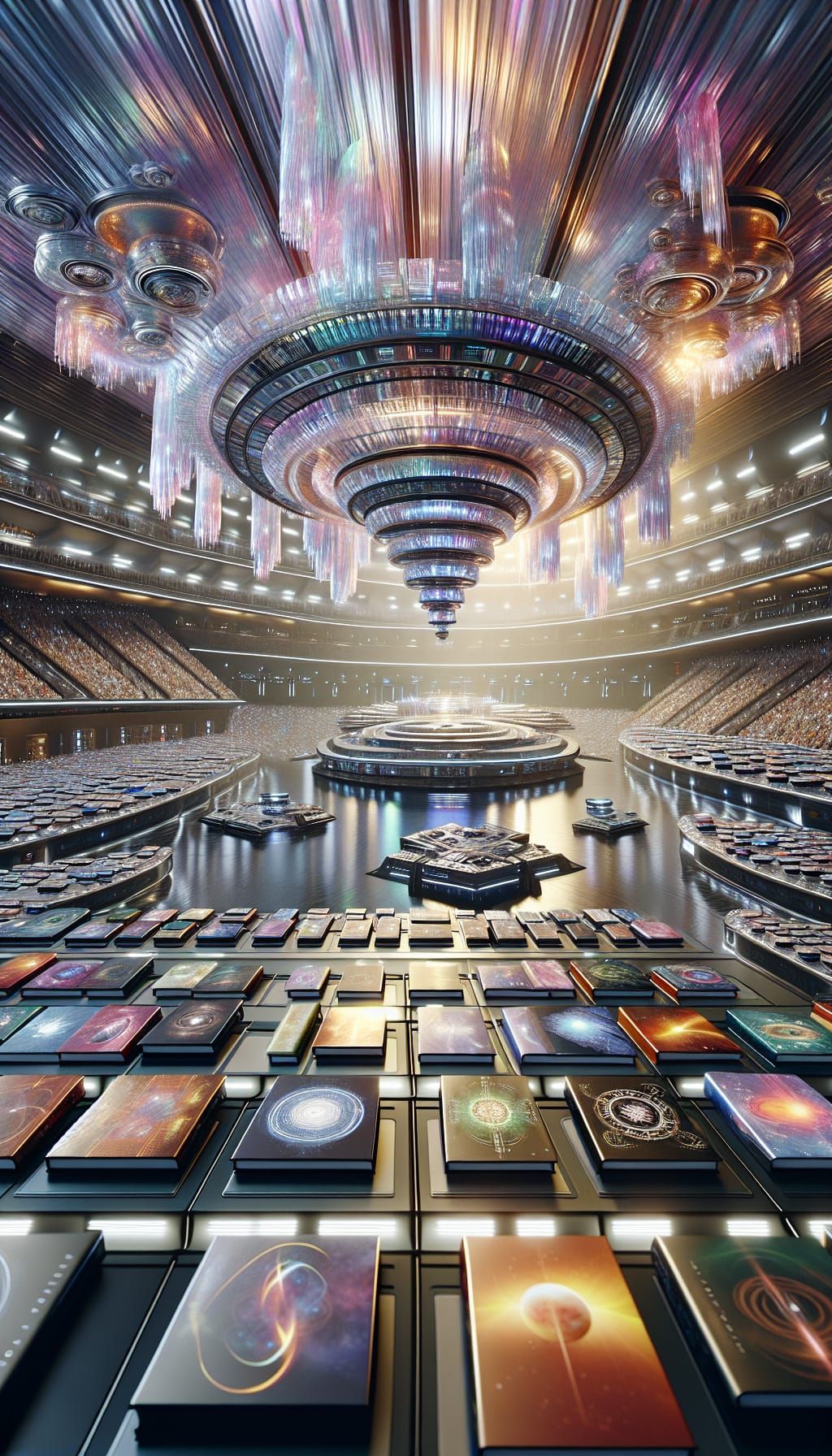 Library ; Future - AI Generated Artwork - NightCafe Creator