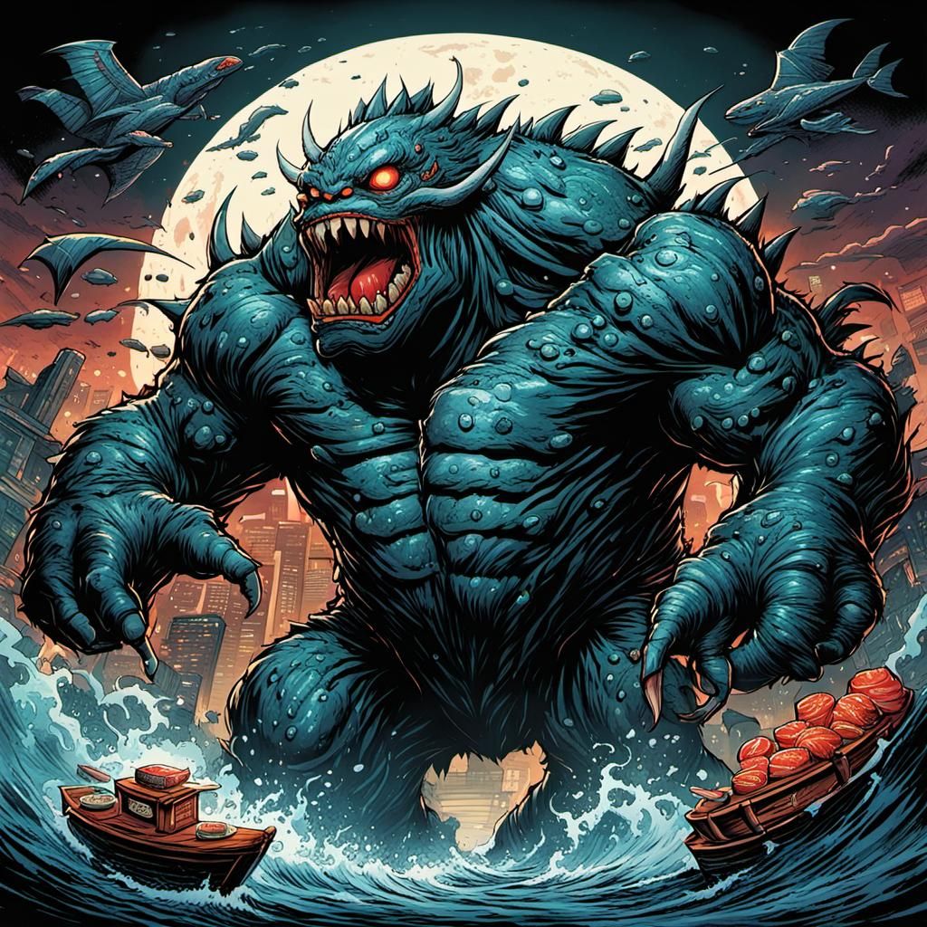 Gigant monster - AI Generated Artwork - NightCafe Creator
