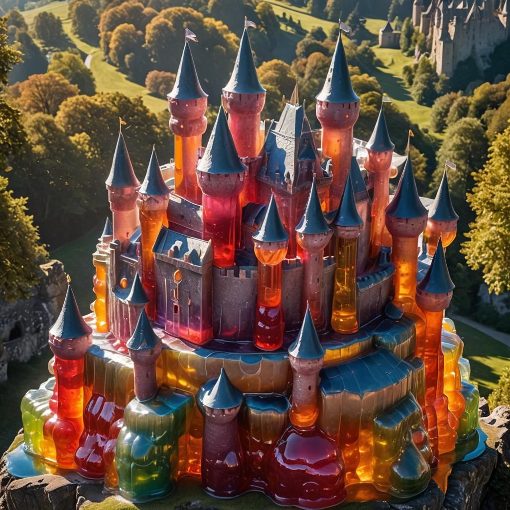 Jelly castle - AI Generated Artwork - NightCafe Creator