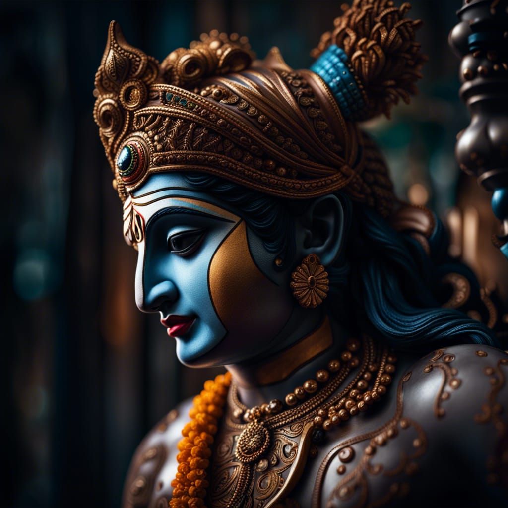 Lord Shree Krishna - AI Generated Artwork - NightCafe Creator