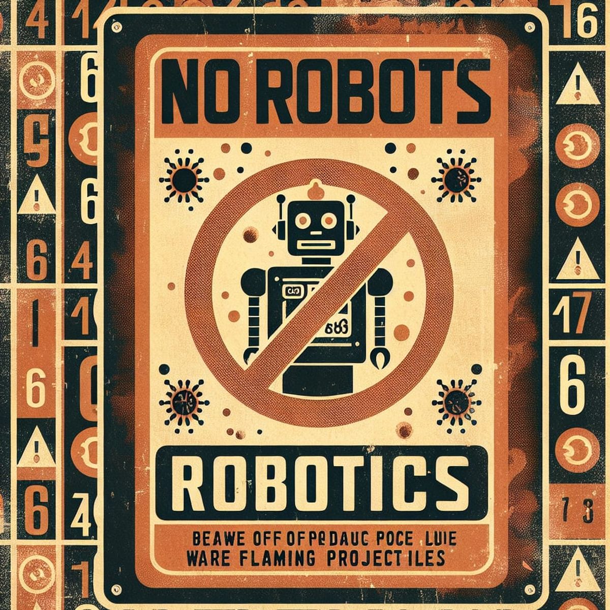 1950's Propaganda Anti-Robot Poster - AI Generated Artwork - NightCafe ...