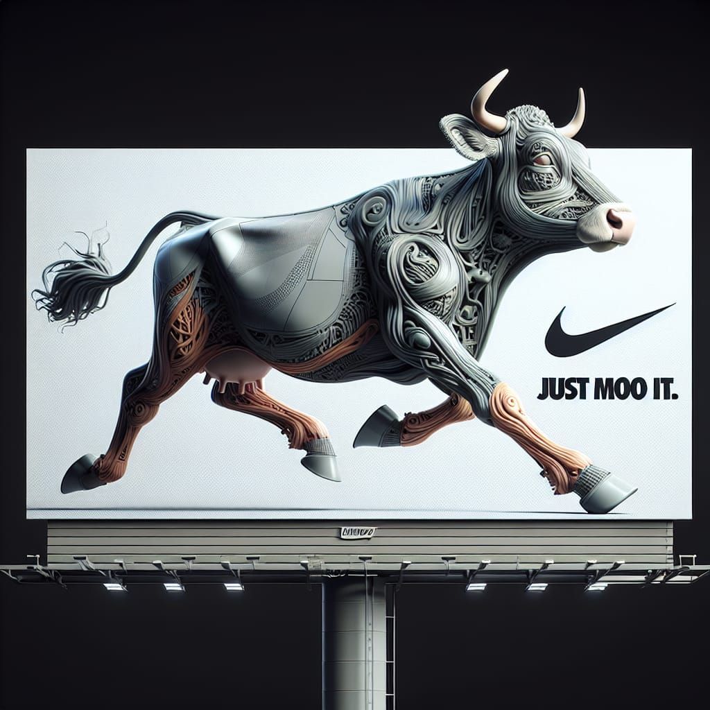 Just Moo It - AI Generated Artwork - NightCafe Creator
