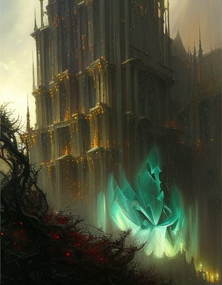 The Warlock's Tower - AI Generated Artwork - NightCafe Creator