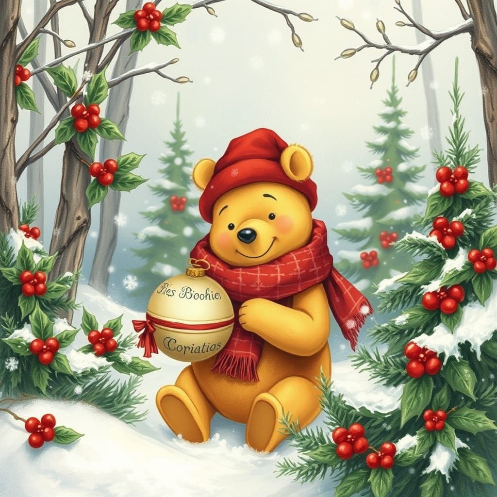 Winnie-the-Pooh Christmas - Winnie-the-Pooh in Whimsical Ch...
