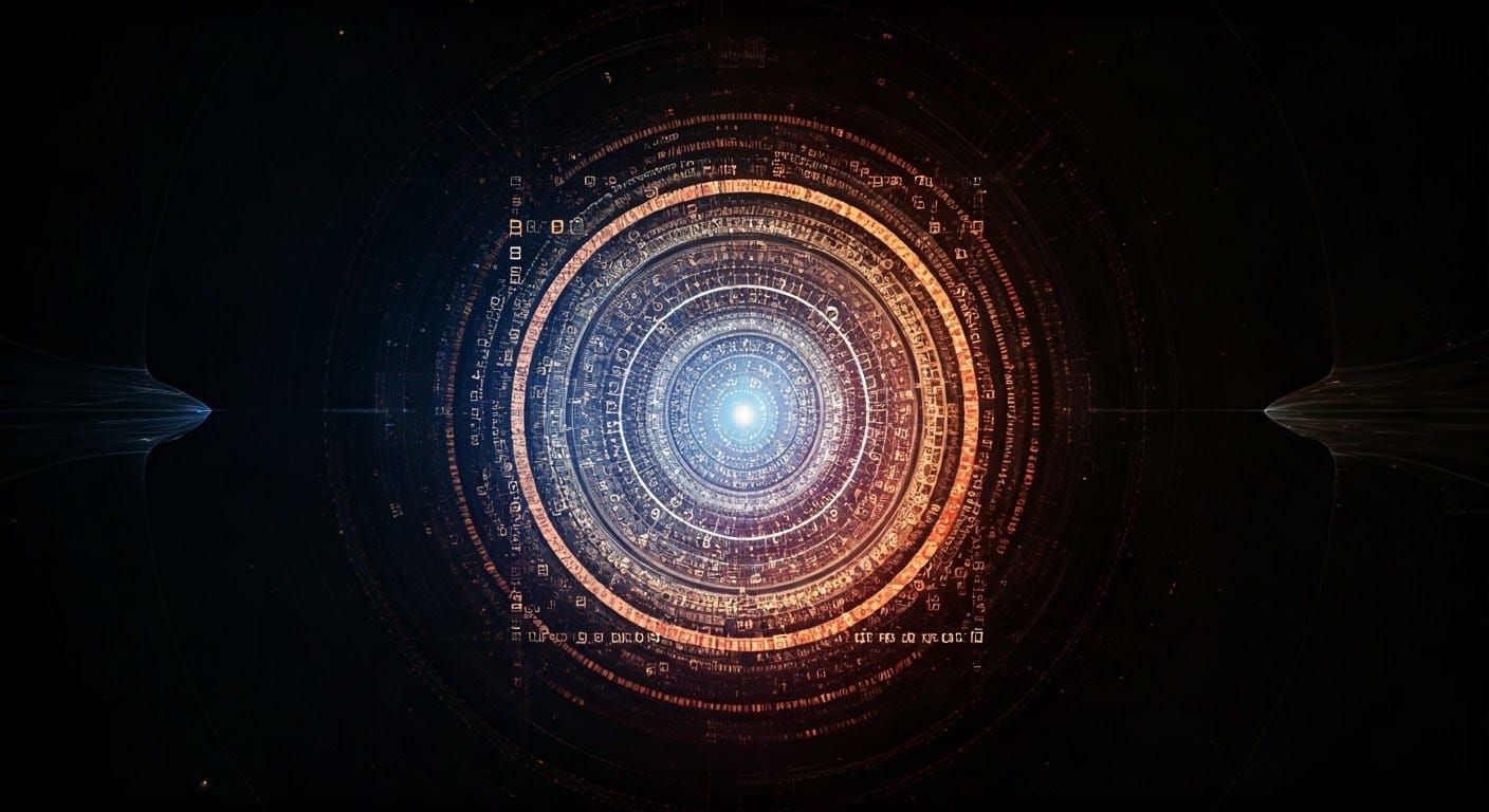 The Matrix. - Surreal Cyberpunk Landscape with Neon Depth