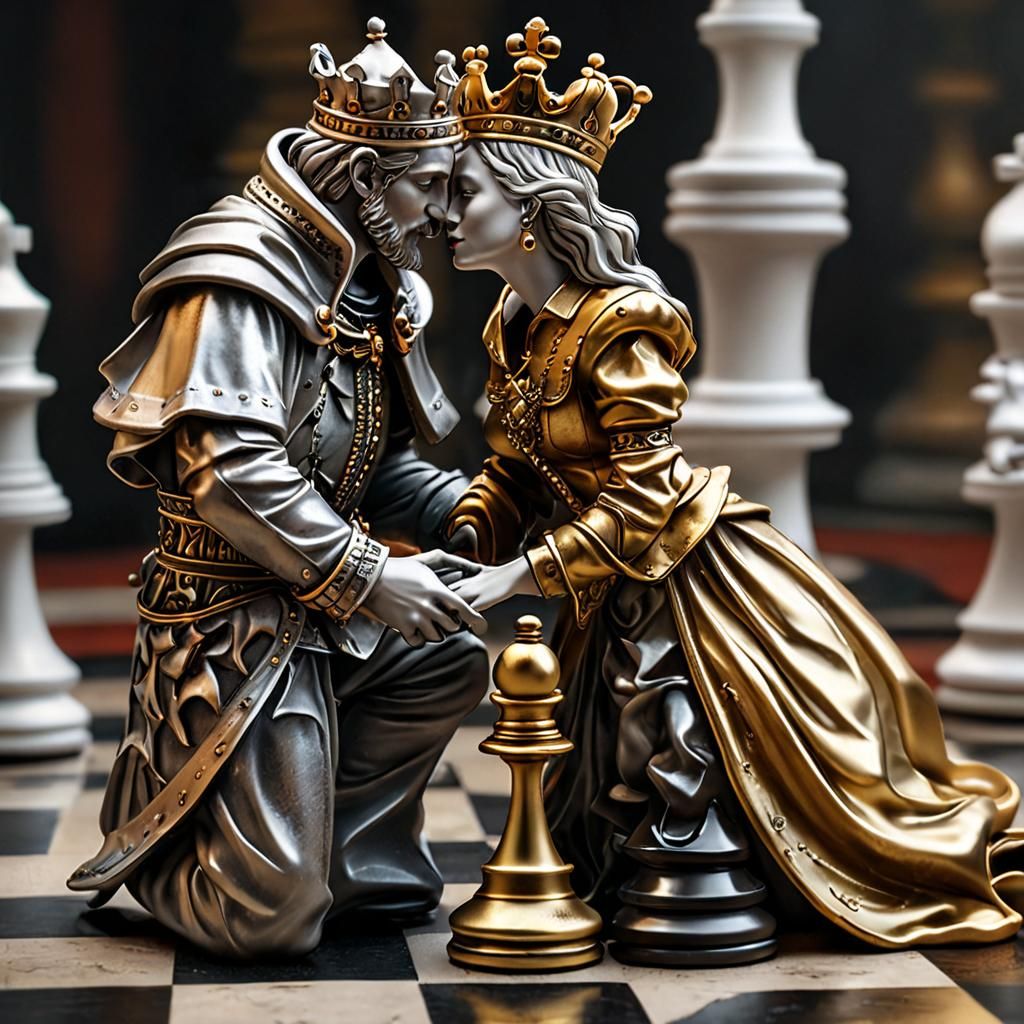 Checkmate of Hearts : A Royal Chess Romance - AI Generated Artwork ...