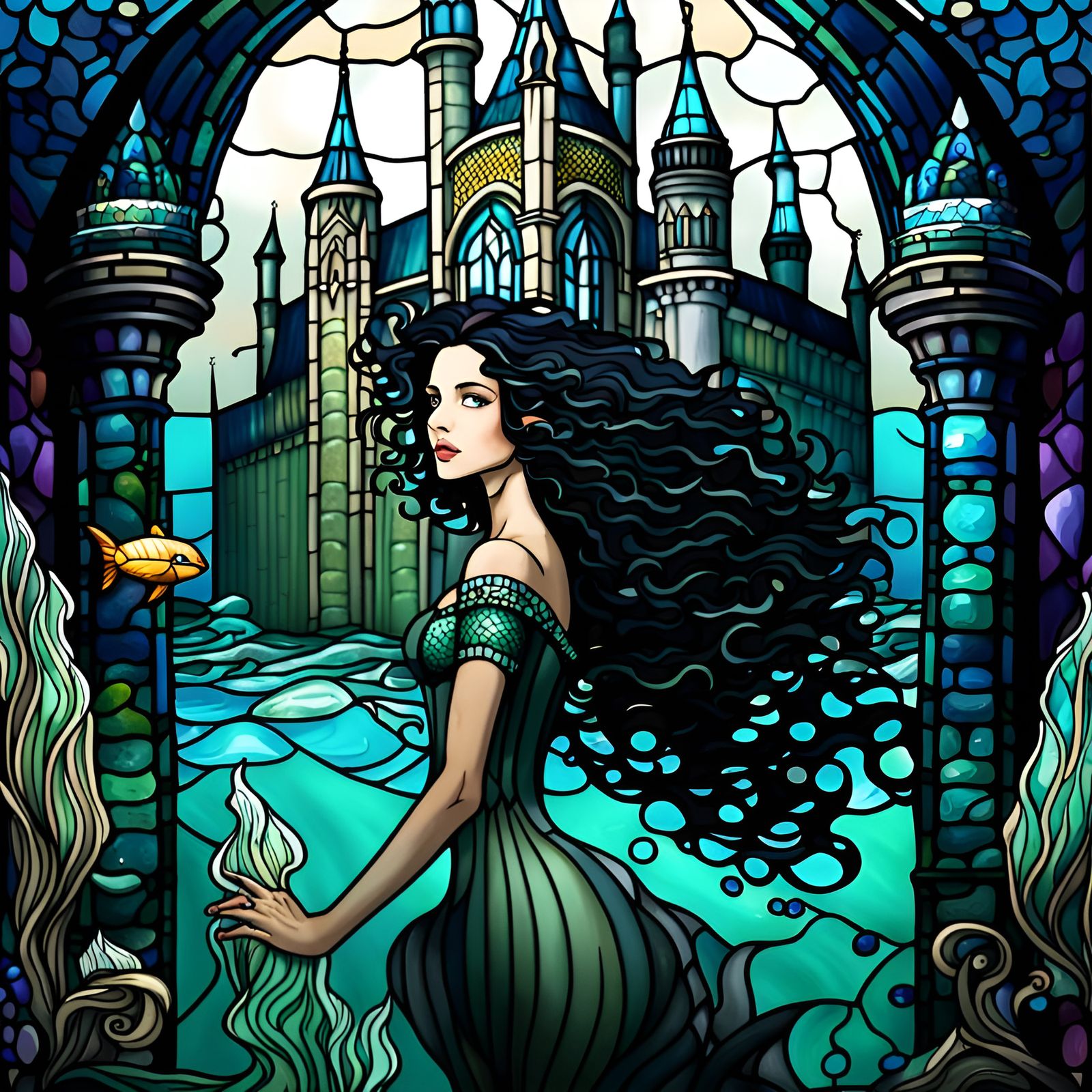 Mermaid Through the Looking Glass - AI Generated Artwork - NightCafe ...