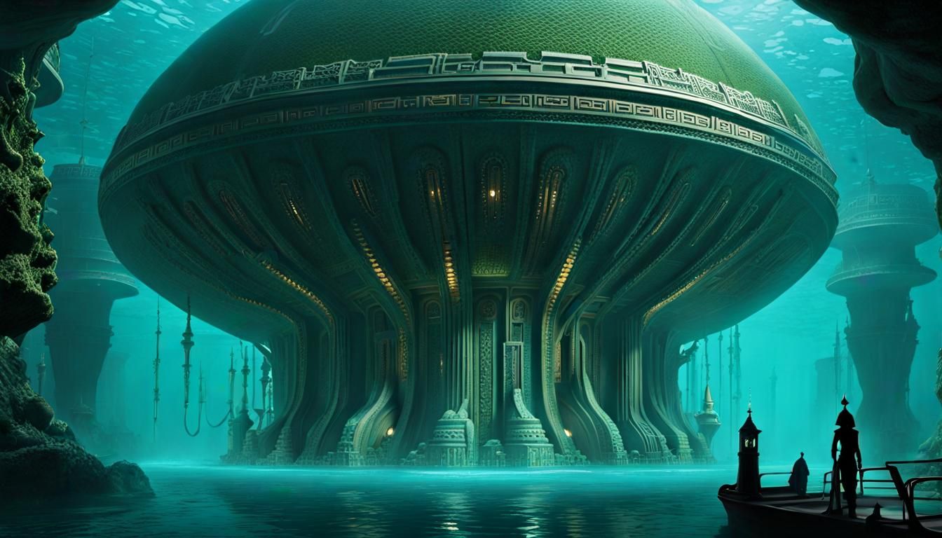 Alien Atlantis - AI Generated Artwork - NightCafe Creator