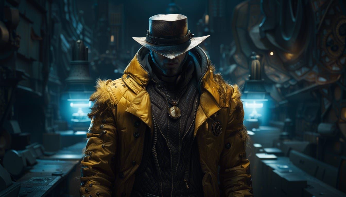 Adrian Veidt, Ozymandias from the Watchmen full body portrait, Abstract ...