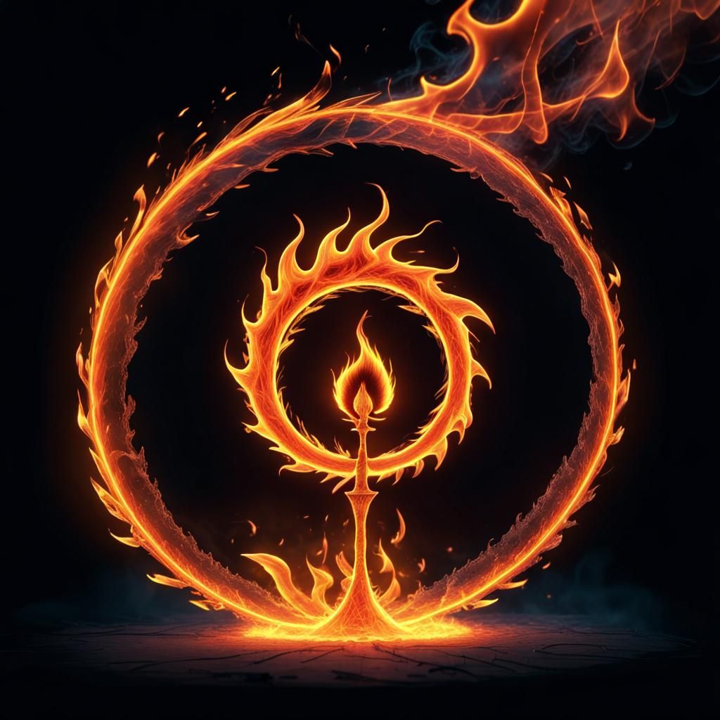 Fire Mage Guild Symbol - AI Generated Artwork - NightCafe Creator